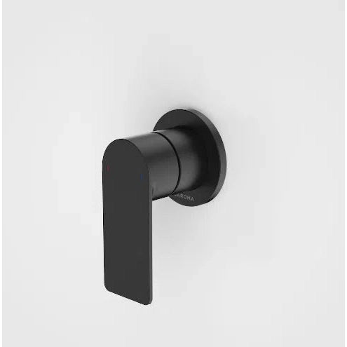 Caroma Urbane II Bath / Shower Mixer - Round Cover Plate - Matte Black ...
