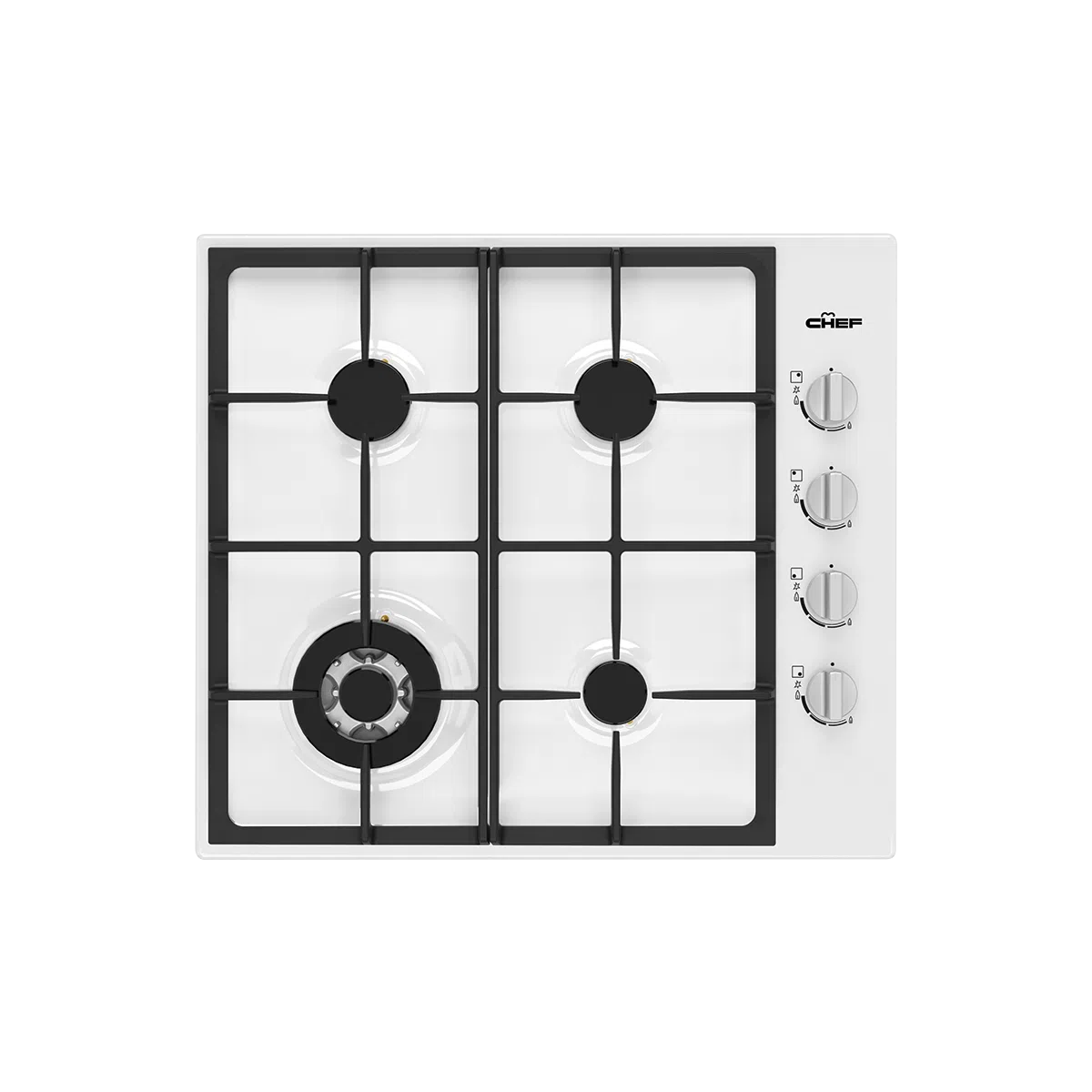 Chef 60cm 4 Burner Gas Cooktop (CHG644WC) | Design 10