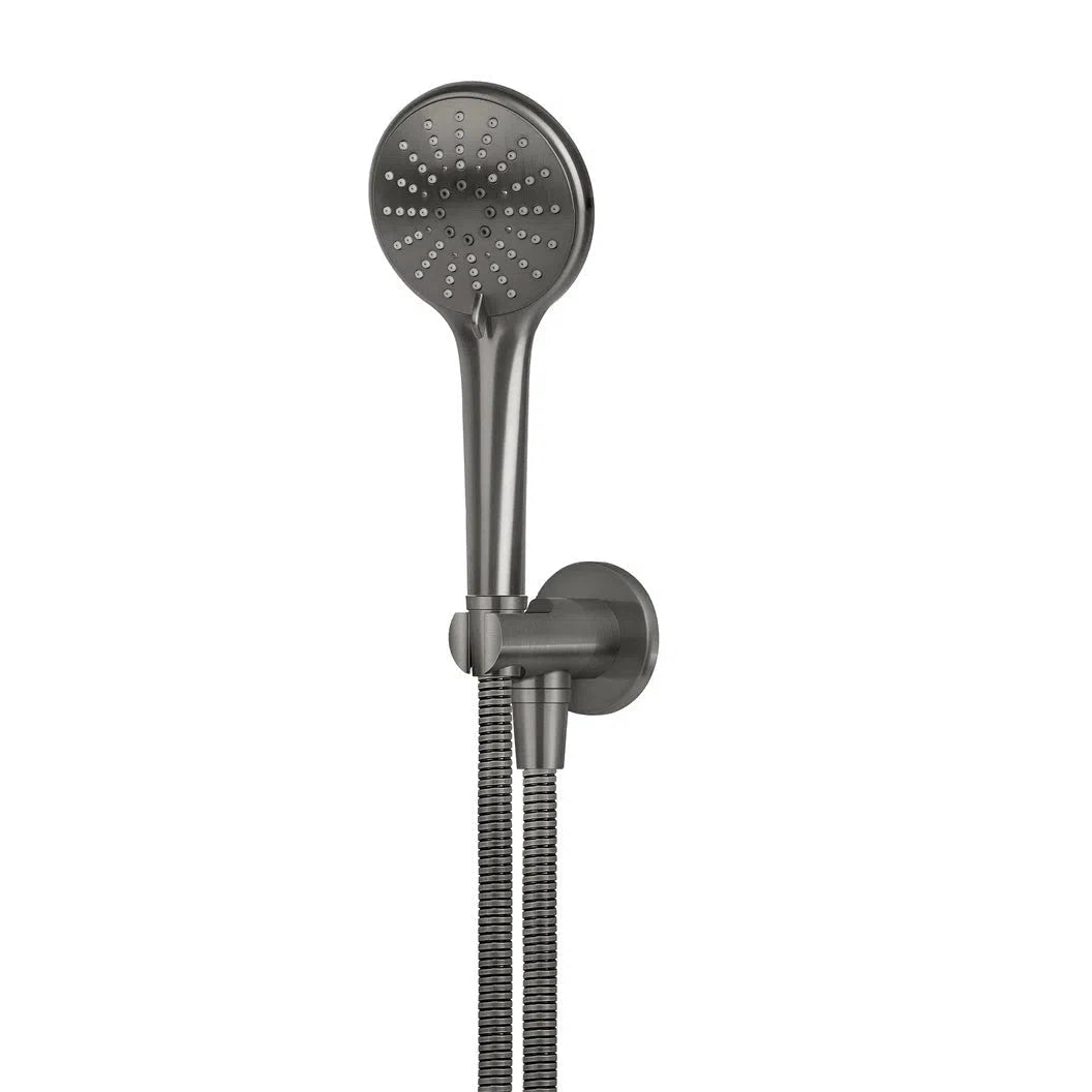 Meir Round Three Function Hand Shower on Fixed Bracket | Design 10 Meir Round Three Function Hand Shower on Fixed Bracket | Design 10