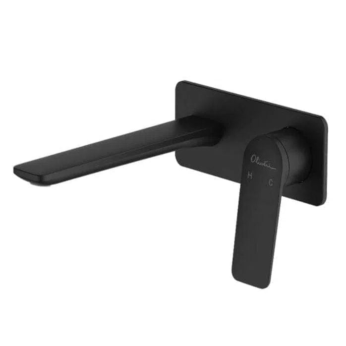 Oliveri Paris Wall Mixer Set - Matte Black | Design 10 Oliveri Paris Wall Mixer Set - Matte Black | Design 10