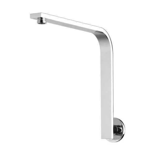 Phoenix Vivid Slimline High-Rise Shower Arm Round Plate | Design 10