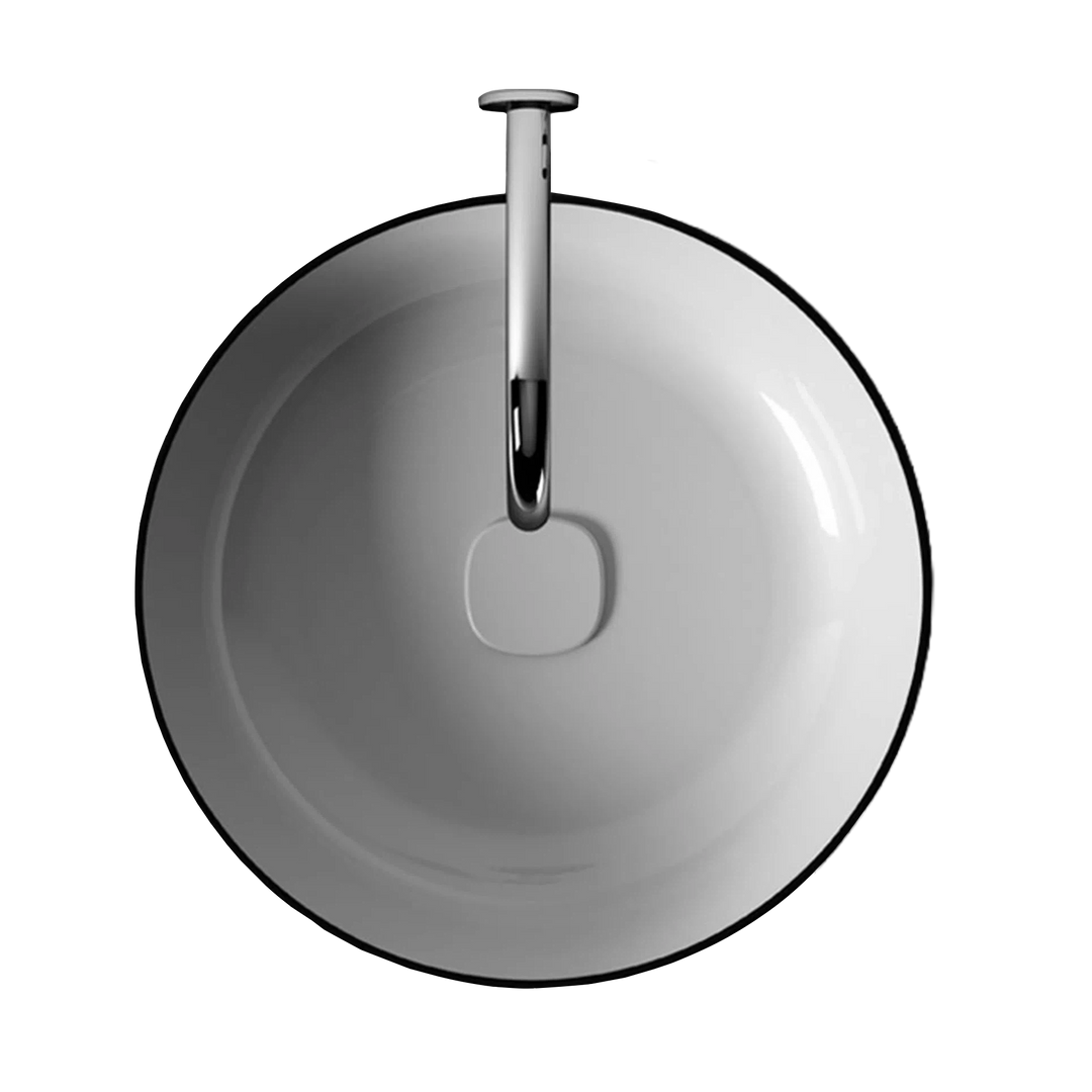 Studio Bagno Metamorfosi 1 Black & White Bench Basin | Design 10